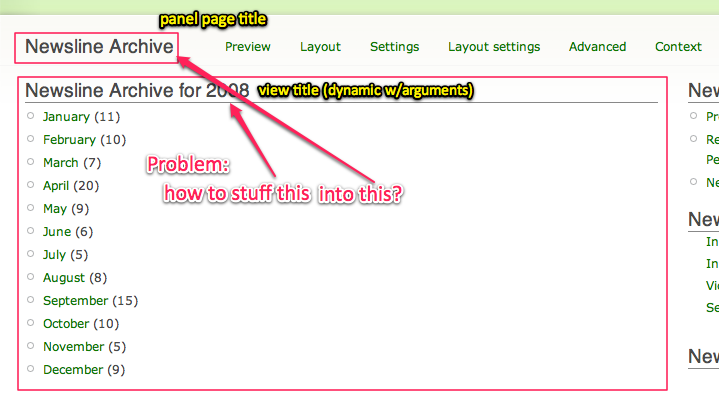 How To To Set A Panel Pages Title To The Title Of An Embedded View Drupal Groups